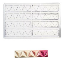 Martellato Chocolademal Pyramide Tablet (8x) 12,3x2,7x1,2 cm